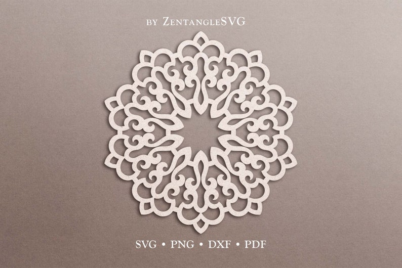 Mandala Svg. Digital SVG PNG DXF for Laser Cut, Paper Cut, Cricut ...