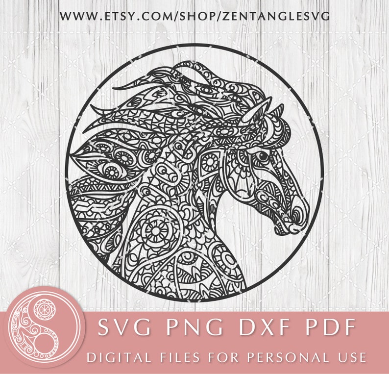 Mandala Horse Svg. Horse Mandala Svg. Cricut and Silhouette - Etsy
