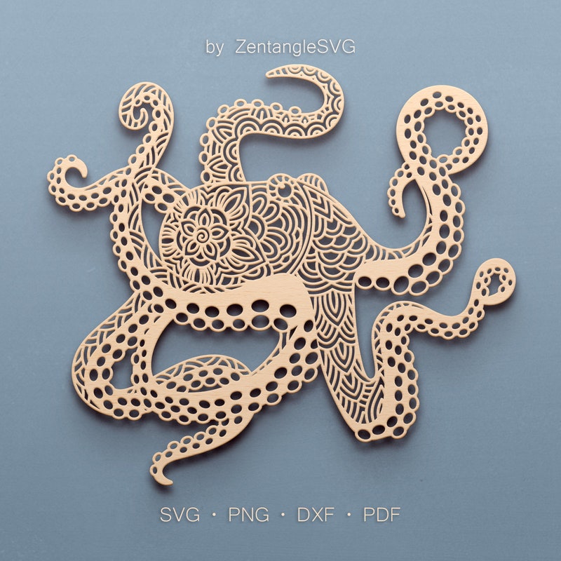 Octopus Svg - Etsy