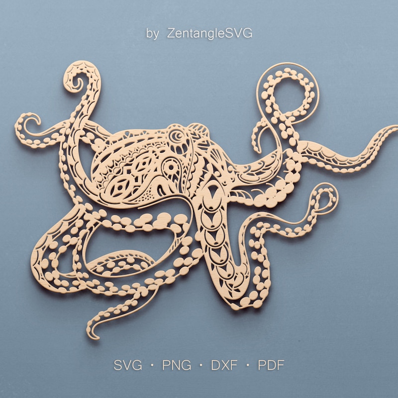 Octopus Cut File - Etsy