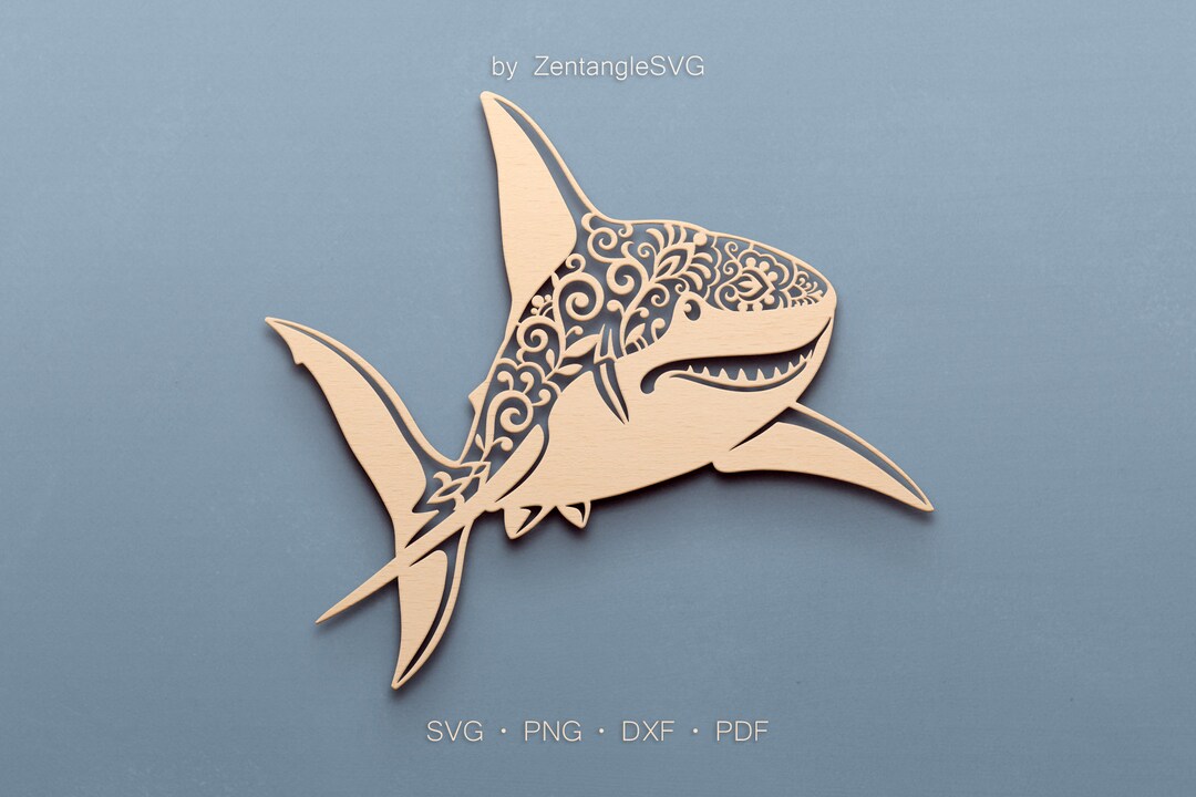 Shark Svg. Digital SVG PNG DXF for Laser Cut, Paper Cut, Cricut ...