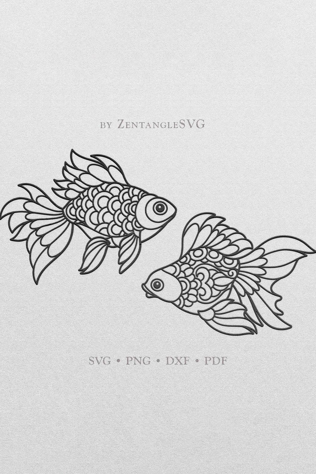 Goldfish Svg. Gold fish Svg. Mandala Fish Svg. Cricut - Etsy Schweiz