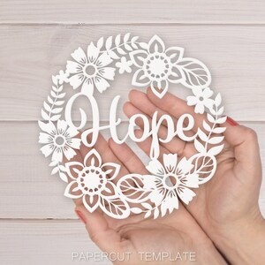 Hope Svg. Digital SVG PNG DXF for Laser Cut, Paper Cut, Cricut ...