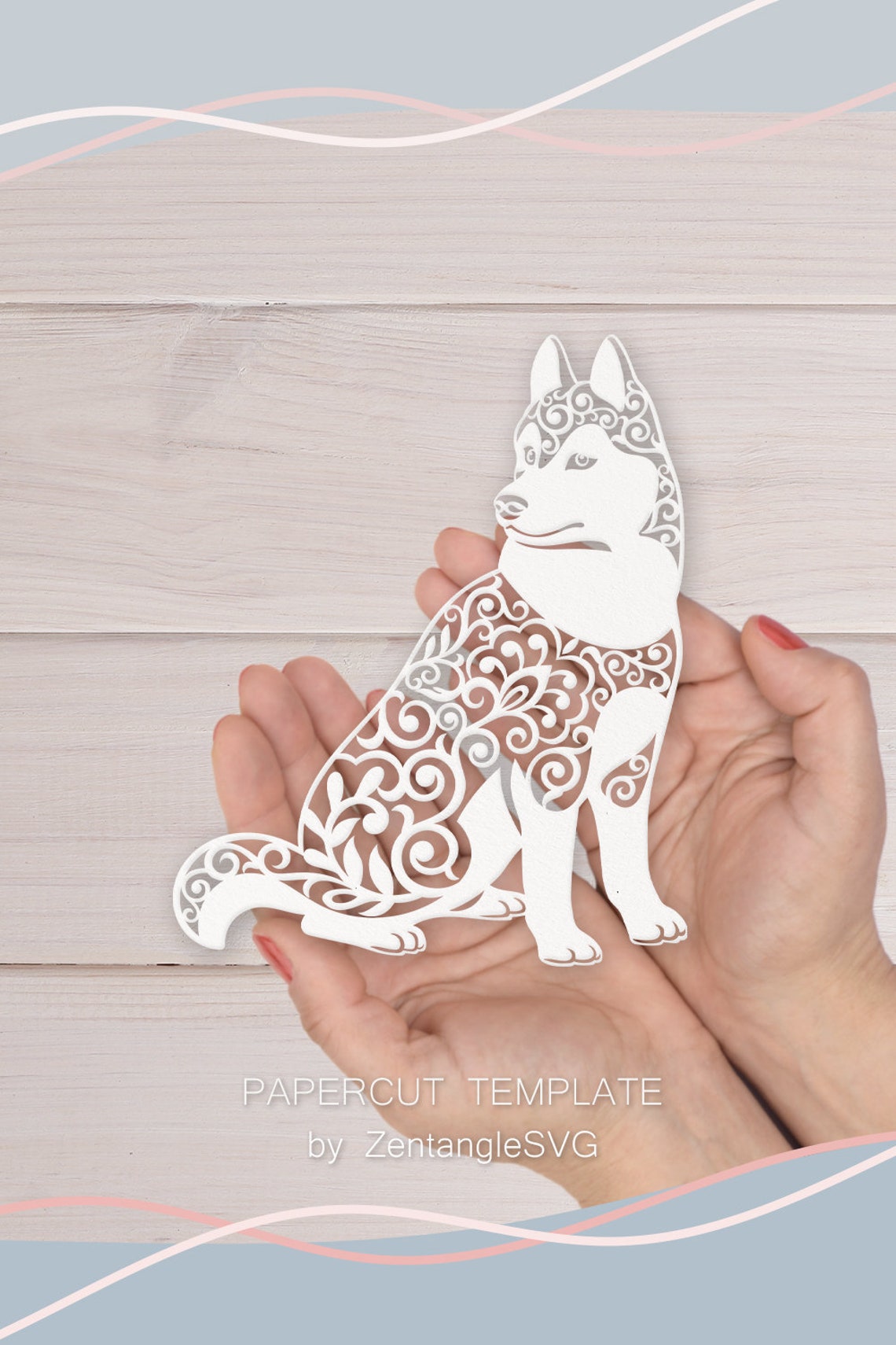 Husky Dog Svg. Digital SVG PNG DXF for Laser Cut, Paper Cut, Cricut ...