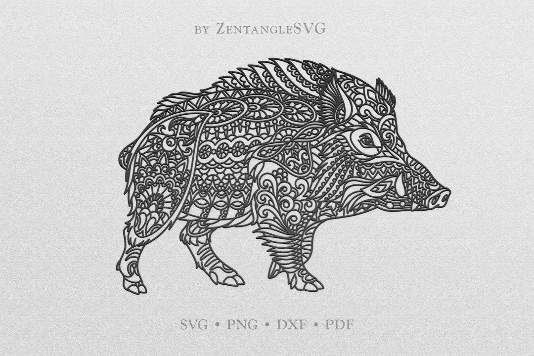 Wild Boar Svg. Razorback Svg. Wild Pig Svg. Cricut, Silhouette Cut File ...
