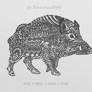 Wild Boar Svg. Razorback Svg. Wild Pig Svg. Cricut, Silhouette Cut File ...