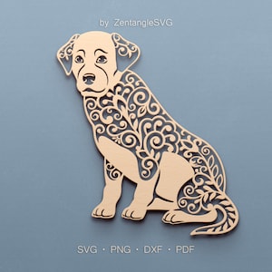 Labrador Dog Svg. Digital SVG PNG DXF for Laser Cut, Paper Cut, Cricut ...