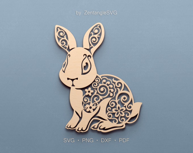 Bunny Svg. Rabbit Svg. Digital SVG PNG DXF for Laser Cut, Paper Cut ...