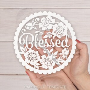 Blessed Svg. Digital SVG PNG DXF for Laser Cut, Paper Cut, Cricut ...