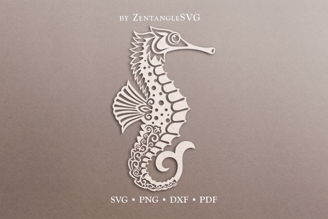 Seahorse Svg. Digital SVG PNG DXF for Laser Cut, Paper Cut, Cricut ...