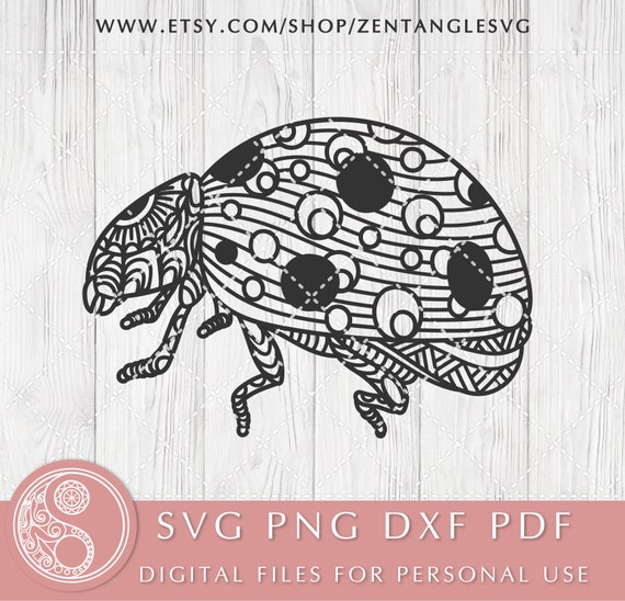 Mandala Ladybug Svg. Lady Bug Mandala Svg. Cricut and | Etsy