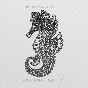 Seahorse Svg. Mandala Seahorse Svg. Sea Horse. Cricut, Silhouette Cut ...