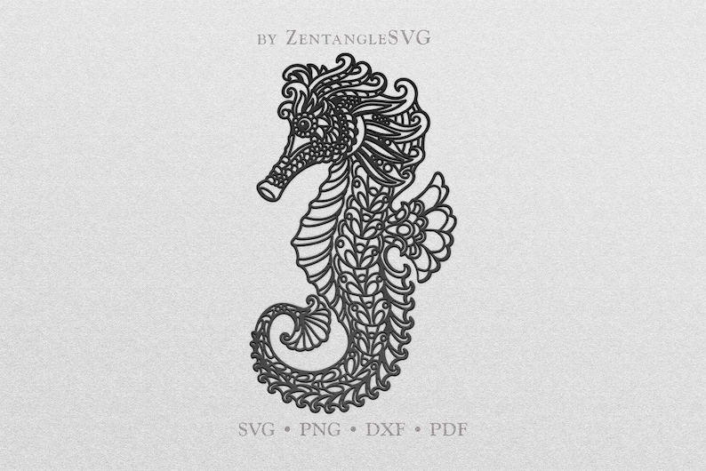 Seahorse Svg. Mandala Seahorse Svg. Sea Horse. Cricut, Silhouette Cut ...