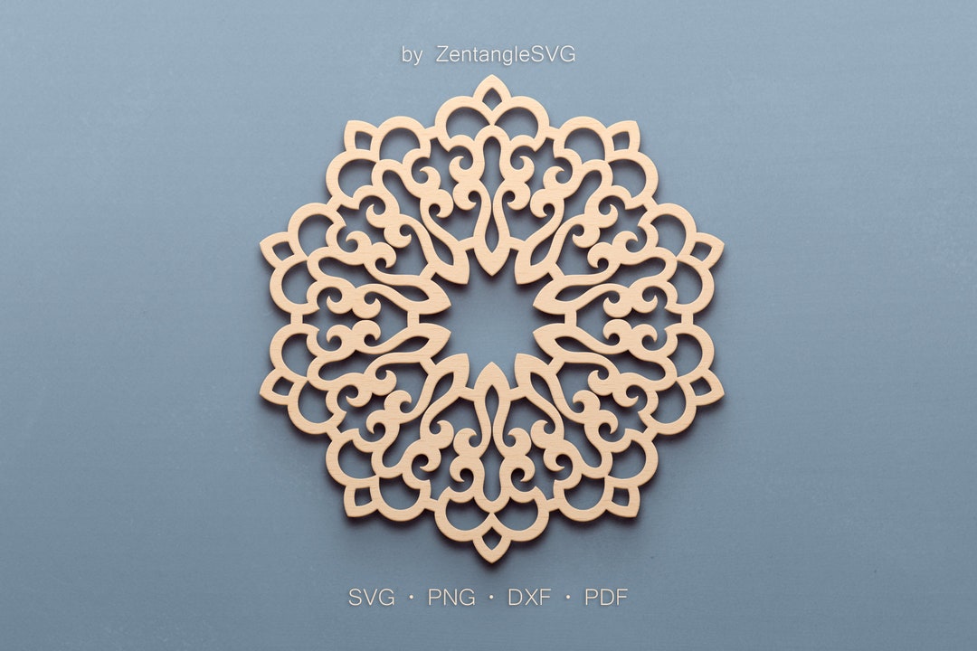 Mandala Svg. Digital SVG PNG DXF for Laser Cut, Paper Cut, Cricut ...