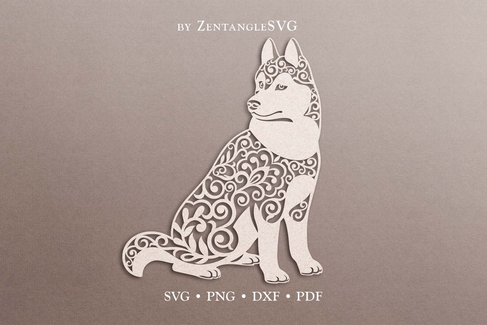Husky Dog Svg. Digital SVG PNG DXF for Laser Cut, Paper Cut, Cricut ...