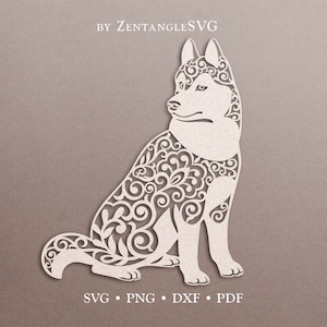 Husky Dog Svg. Digital SVG PNG DXF for Laser Cut, Paper Cut, Cricut ...