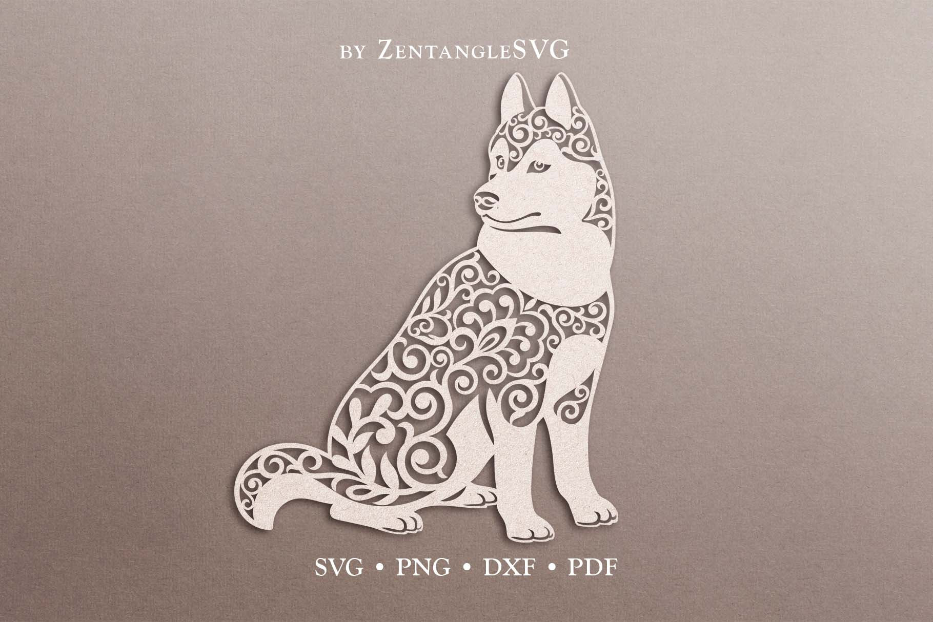 Husky Dog Svg. Digital SVG PNG DXF for Laser Cut, Paper Cut, Cricut ...