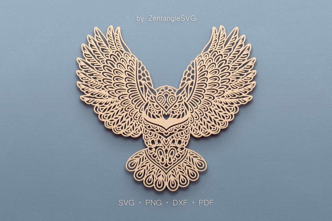 Owl Svg. Digital SVG PNG DXF for Laser Cut, Paper Cut, Cricut ...