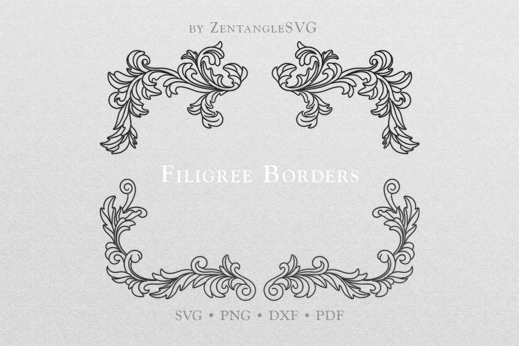 Filigree Pattern Border