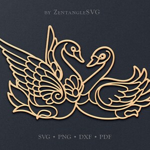 Swan Svg. Digital SVG PNG DXF for Laser Cut, Paper Cut, Cricut ...