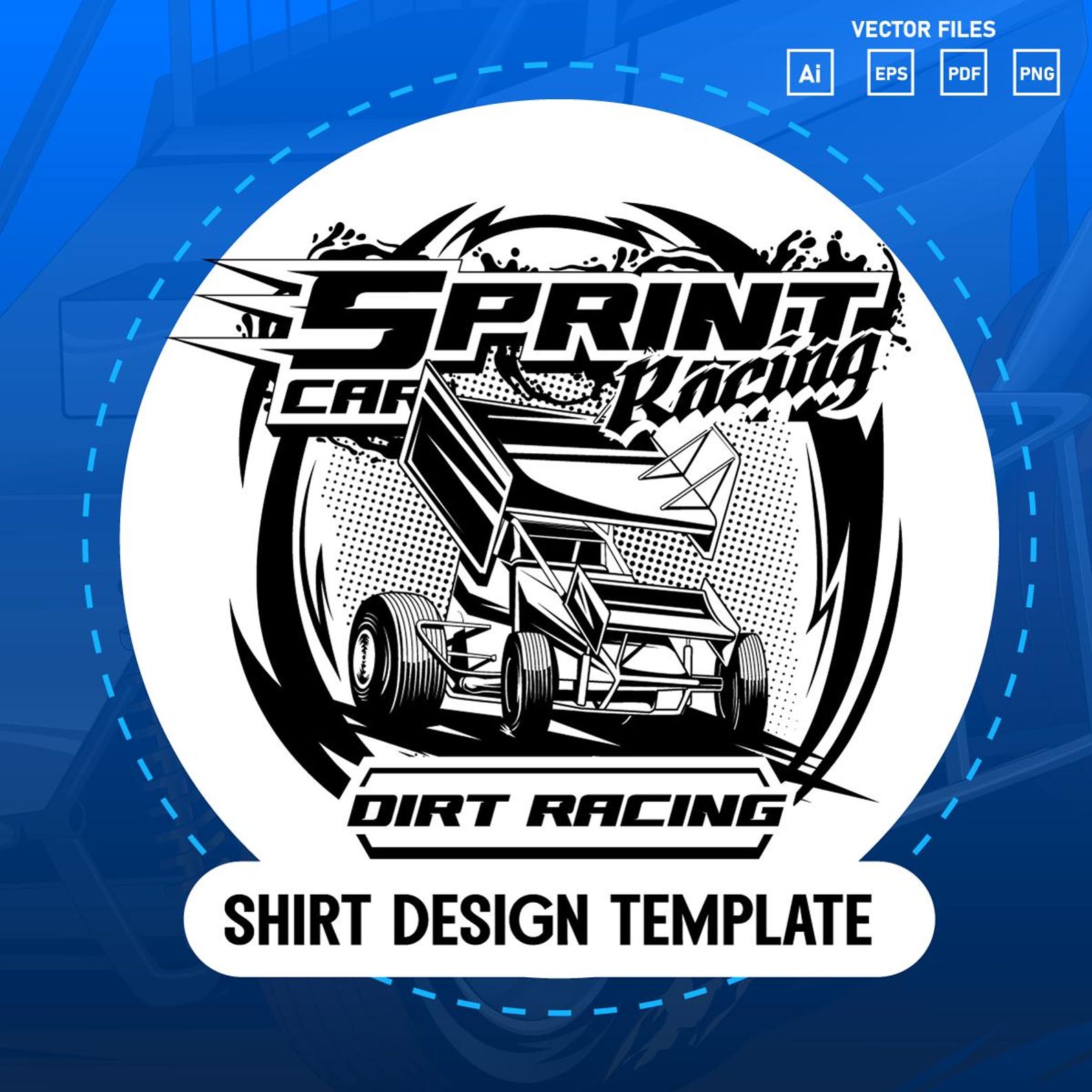 Dirt Track Racing SVG: Sprint Car Design (digital Download) - Etsy