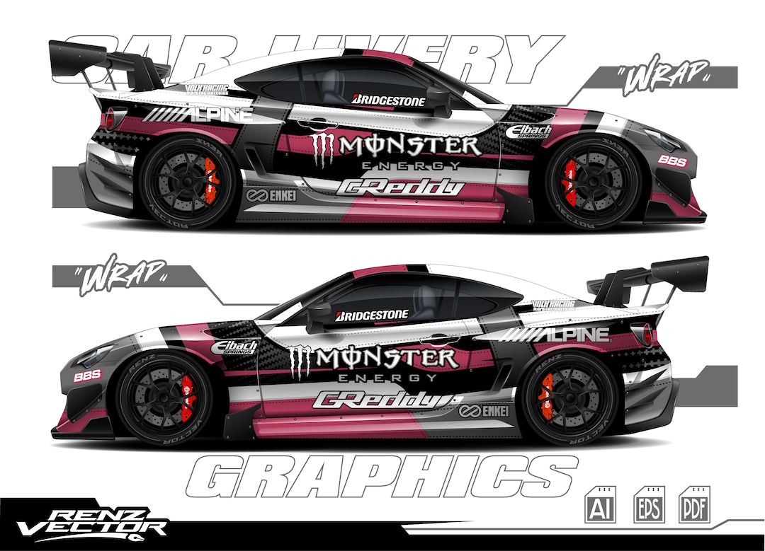 Car Wrap, Car Livery, Custom Car Livery, Wrap Graphic No.3 - Etsy Australia