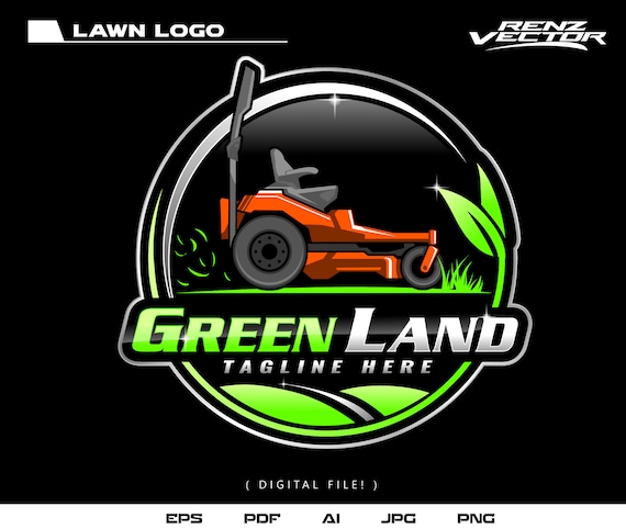 Mowing Logo Lawn Mower Logo Tractor Machinery Mow - Etsy