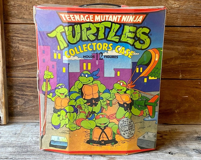 1991 Teenage Mutant Ninja Turtles Collectors Action Figure Carrying ...