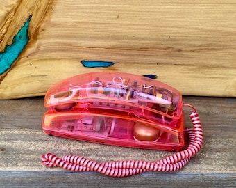 Rare 1990s Vintage Transparent Purple Glitter limited Too Landline ...