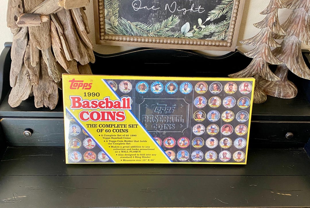 Factory Sealed Topps 1990 Complete Set of 60 Baseball Coins - New Old ...