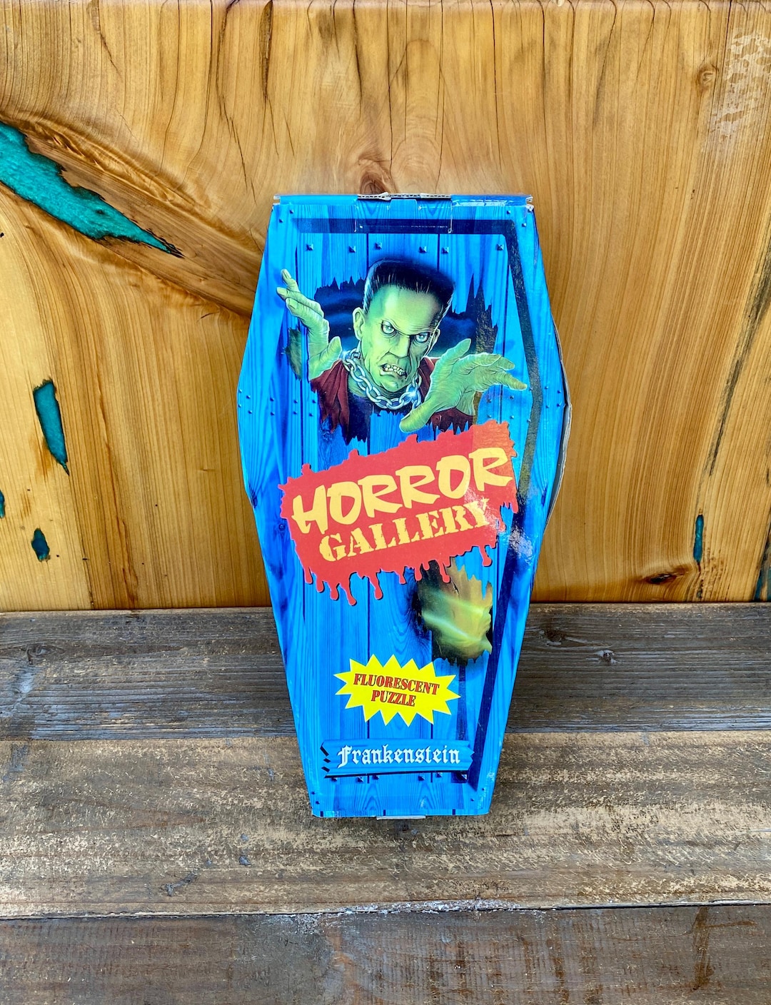 1992 Horror Gallery Frankenstein Fluorescent Jigsaw Puzzle by Design ...