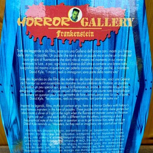 1992 Horror Gallery Frankenstein Fluorescent Jigsaw Puzzle by Design ...