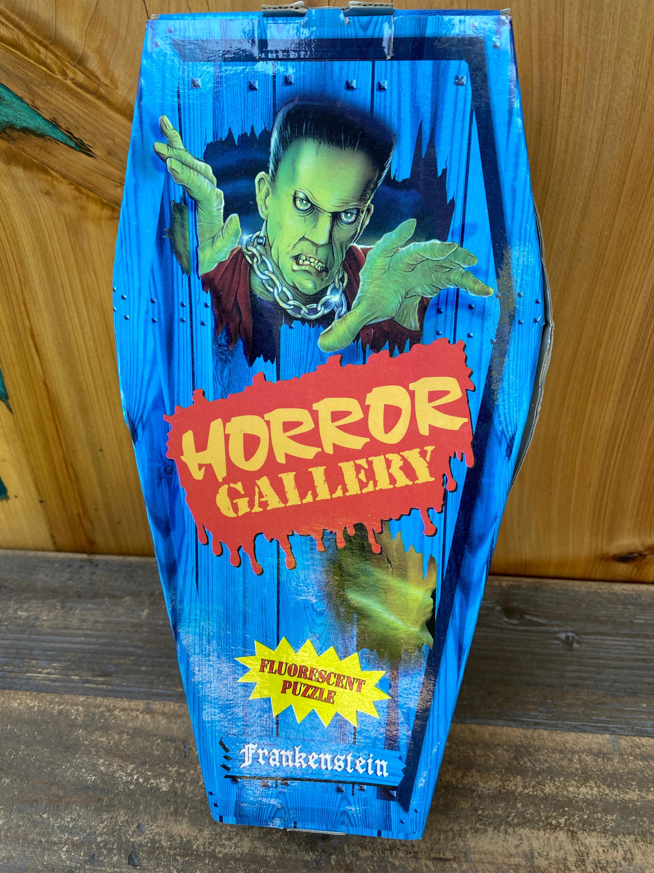 1992 Horror Gallery Frankenstein Fluorescent Jigsaw Puzzle by Design ...