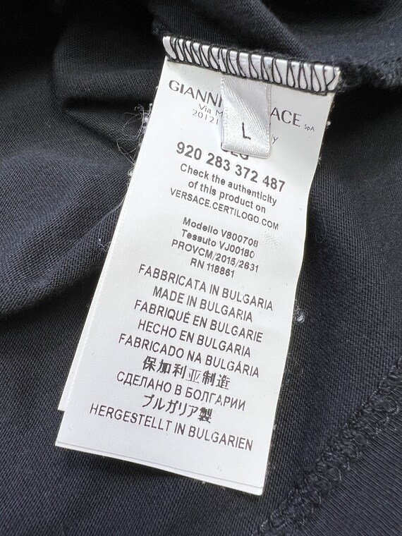 Versace Collection Half Face Medusa Logo Black Polo S… - Gem