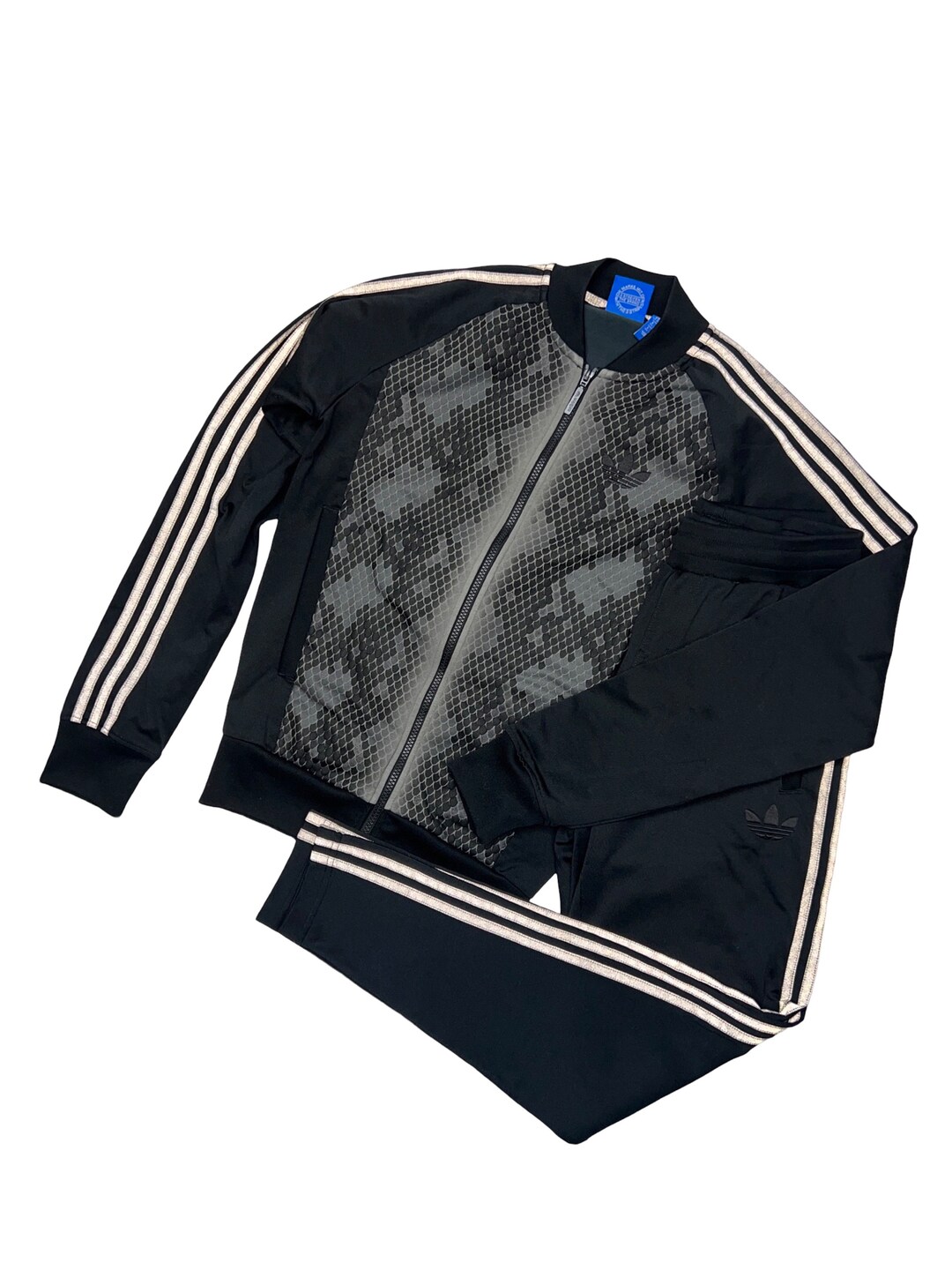 Adidas Originals Trefoil Snake Snake Pattern Reflective Track Suit ...