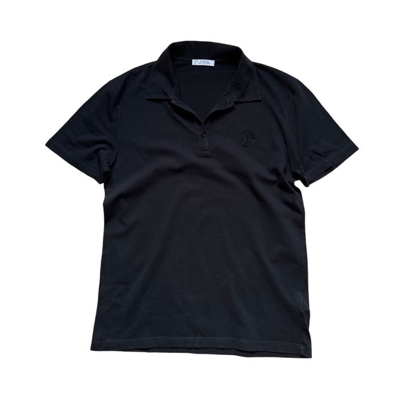 Versace Collection Half Face Medusa Logo Black Polo S… - Gem