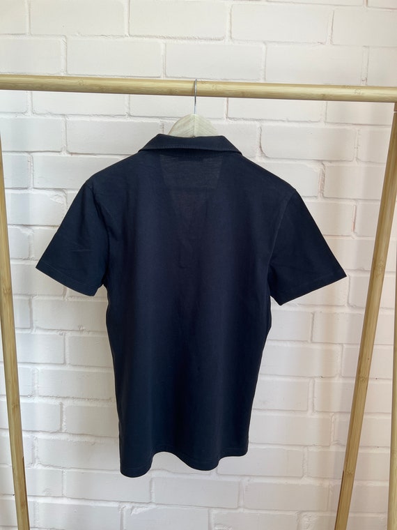 Versace Collection Half Face Medusa Logo Black Polo S… - Gem