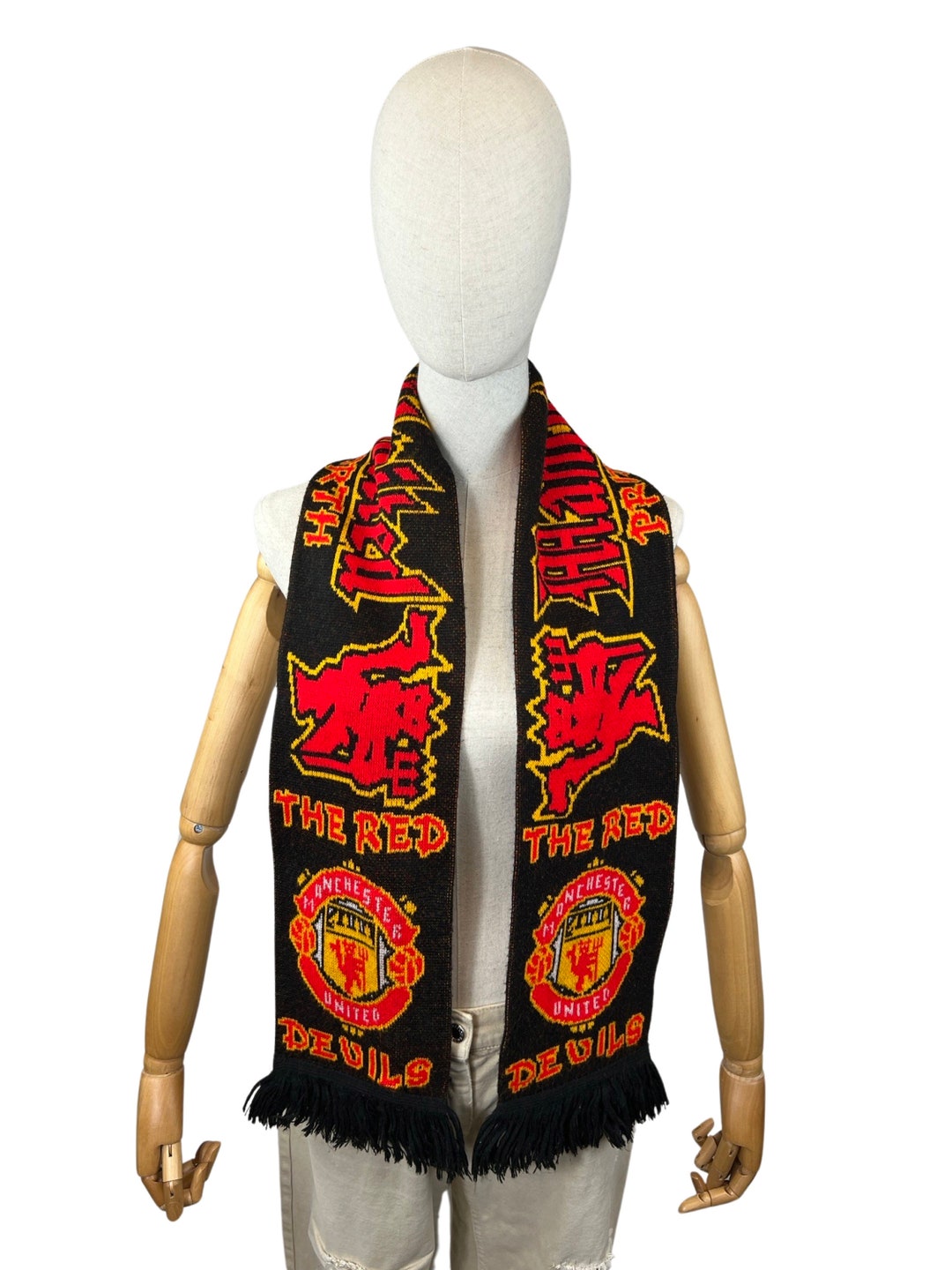Y2K Manchester United Blokecore Scarf the Red Devils Pride of the North ...