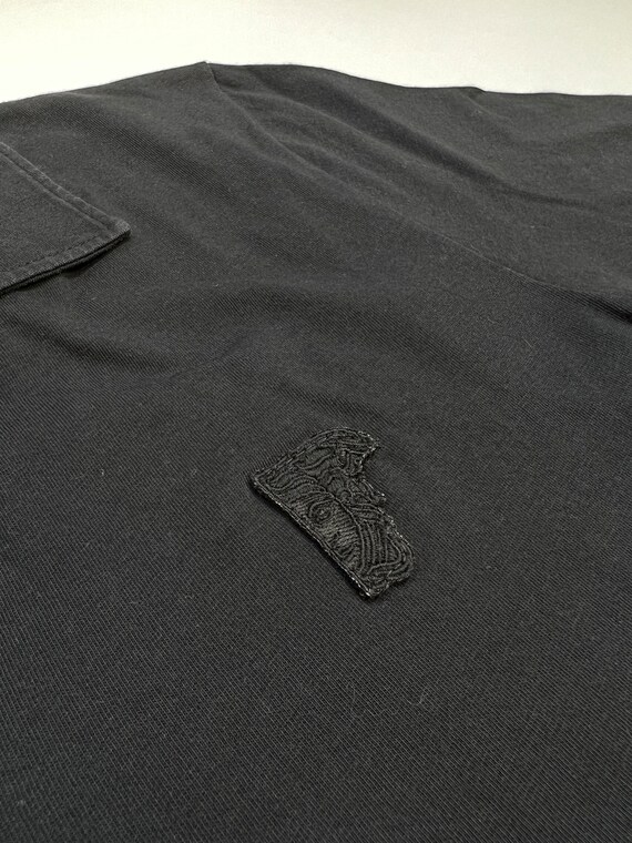 Versace Collection Half Face Medusa Logo Black Polo S… - Gem