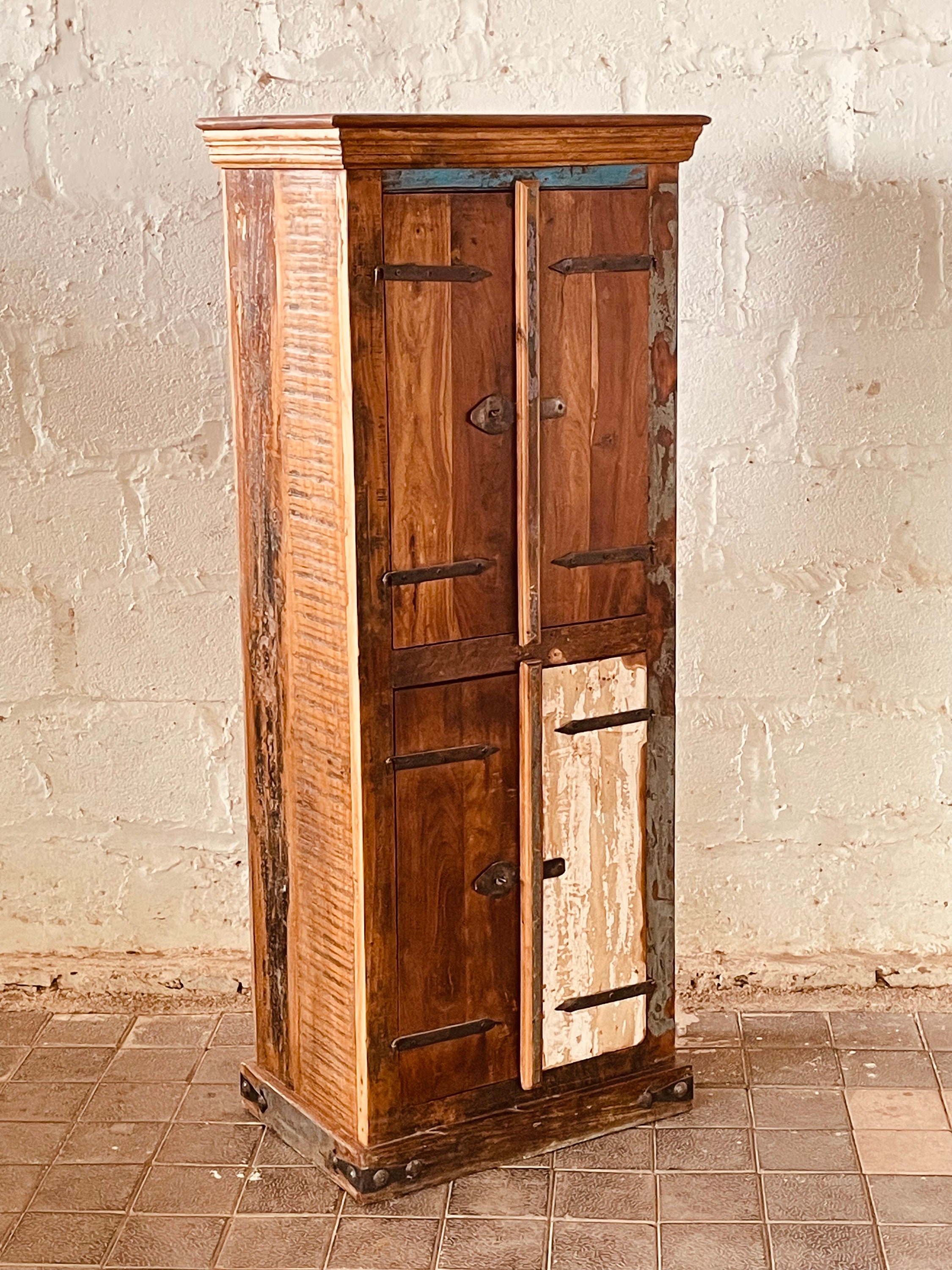 Rustic Reclaimed Wood Cabinet Armoire - Etsy