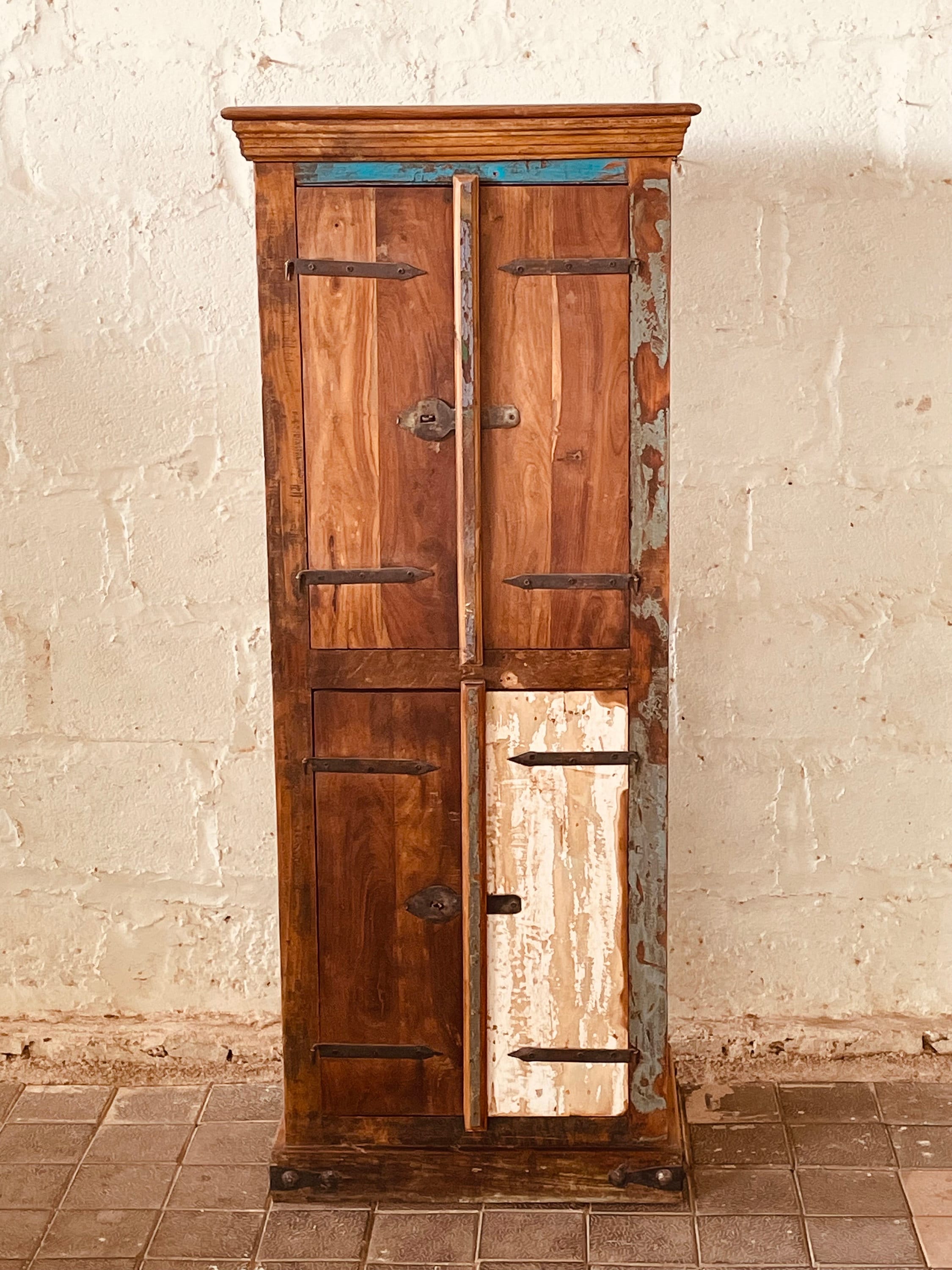 Rustic Reclaimed Wood Cabinet Armoire - Etsy