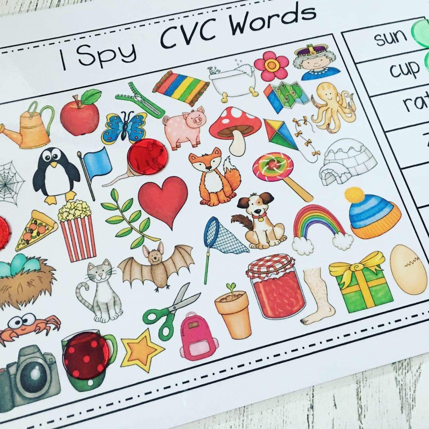 I Spy CVC Words - Etsy