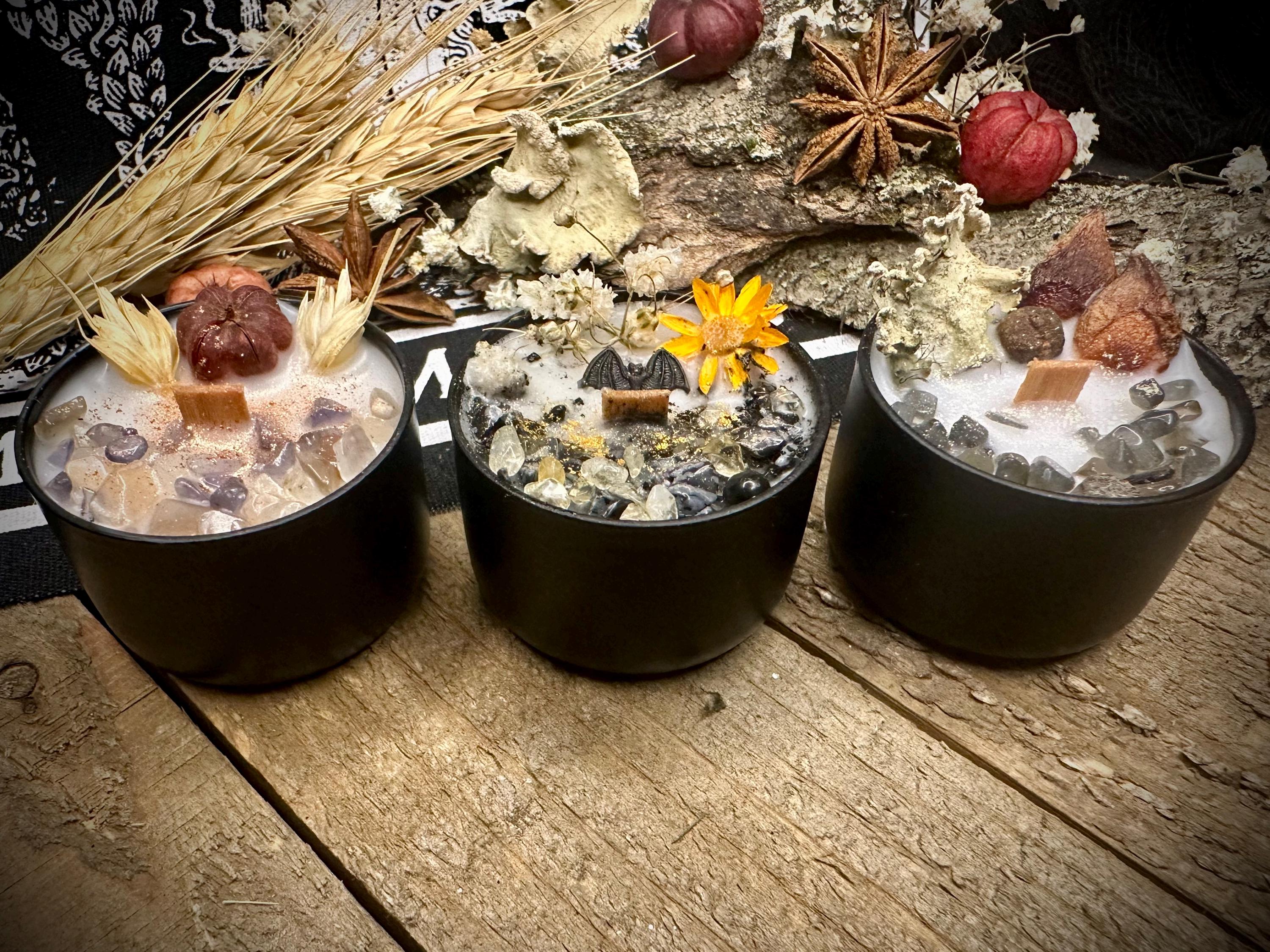 Autumn Ritual Tealight Candle Set of Fall Scented Candle Seasonal Spell ...