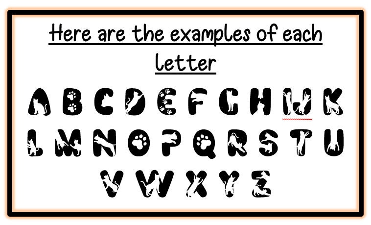 Personalized Name Sticker Cat Custom Name Sticker Cat Letter Name ...