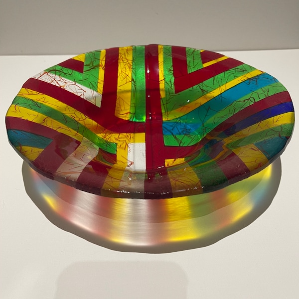 Fused Glass Bowl - Etsy