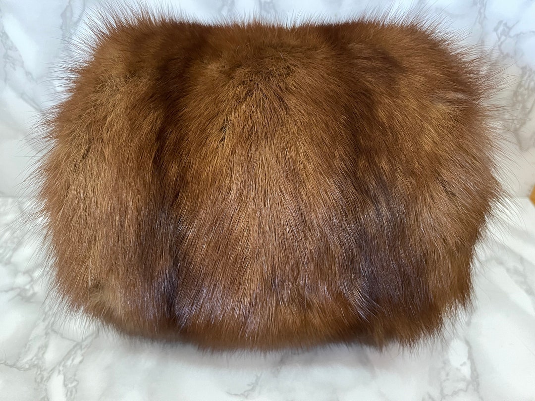 Real Fur Muff, Fox Fur, Vintage, Jeffs and Harris Manufacturing ...