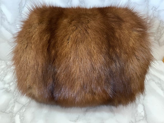 Real Fur Muff Fox Fur Vintage Jeffs and Harris - Etsy