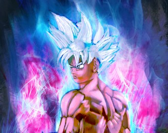 Goku Ultra Instinct Svg - Etsy
