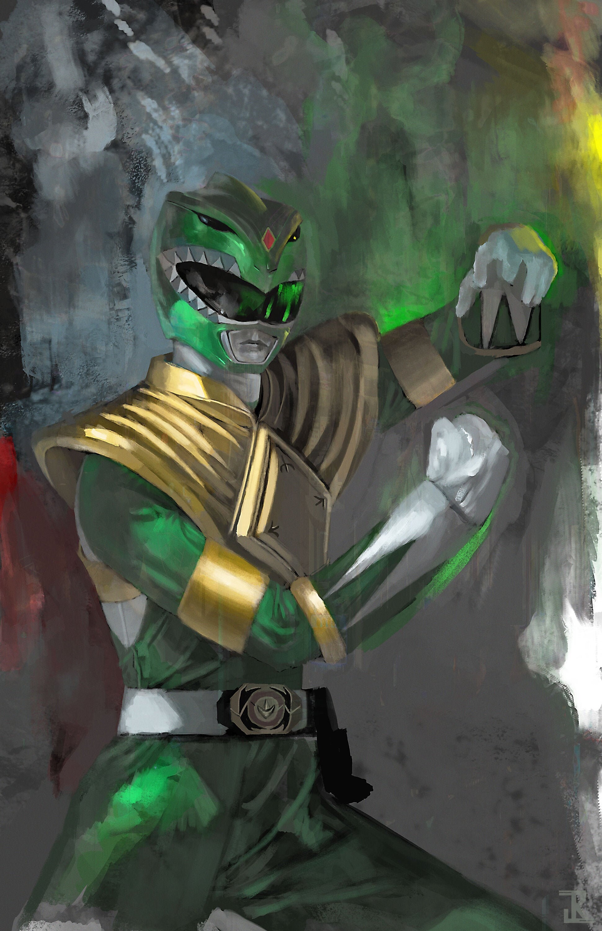 Green Power Ranger Digital Art Download | Etsy