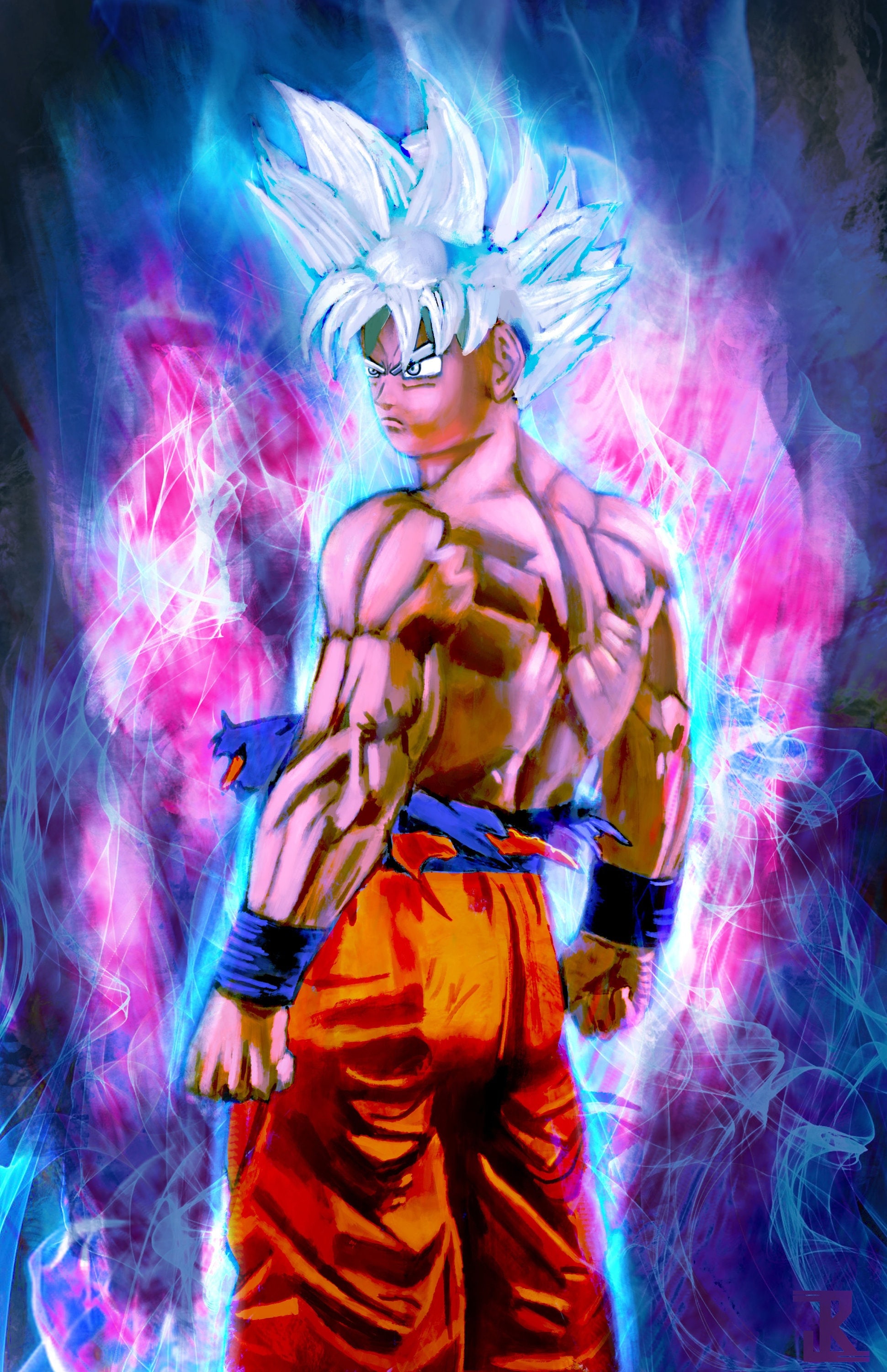 Goku Ultra Instinct Digital Art Download - Etsy
